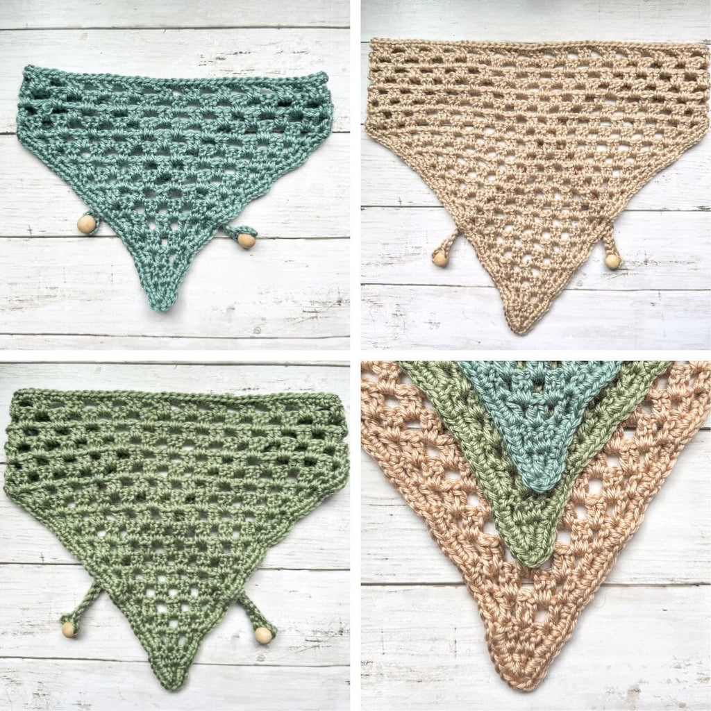 Free Crochet Pattern: Easy Drape Bandana – FurlsCrochet
