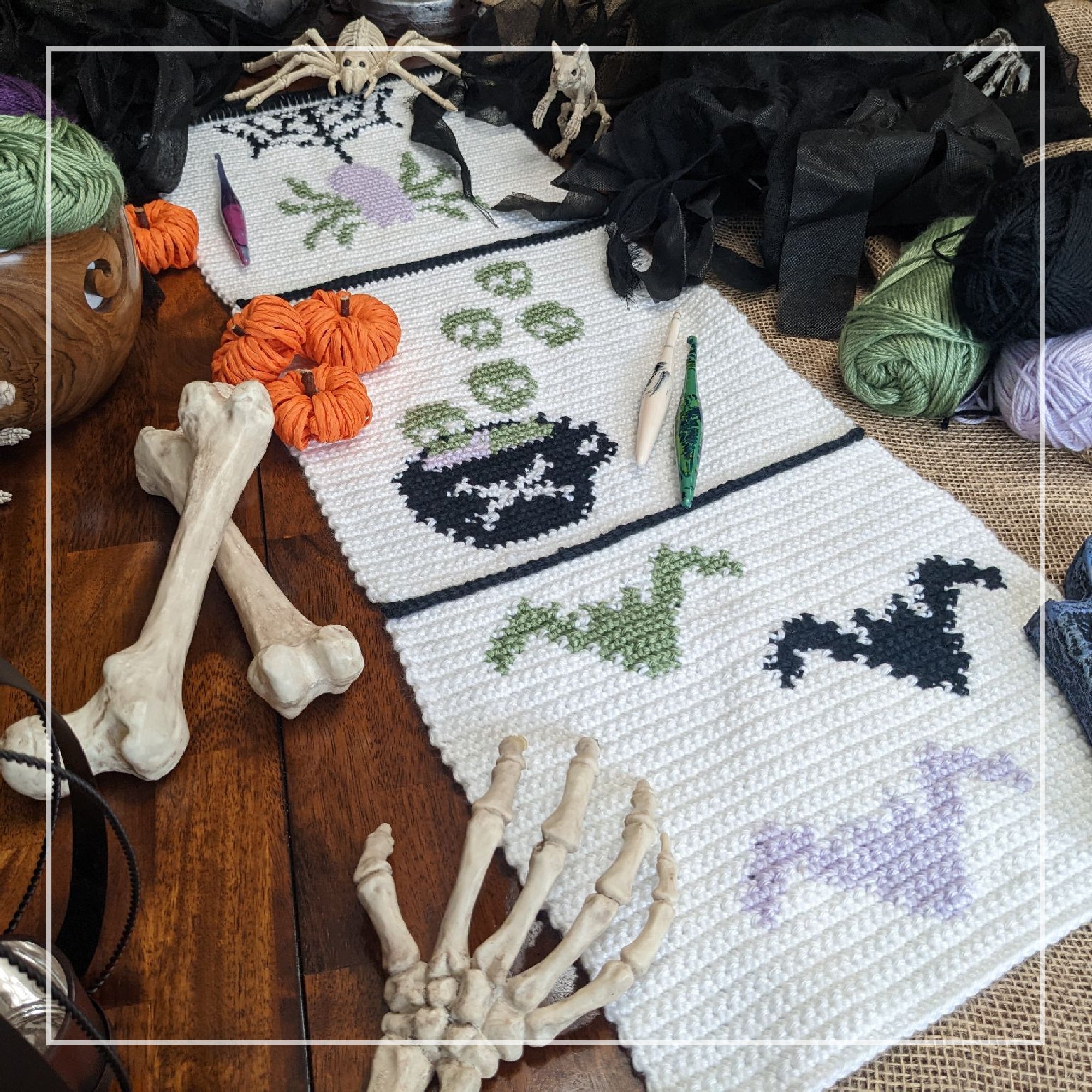Free Crochet Pattern: Haunted Wall Hanging – FurlsCrochet