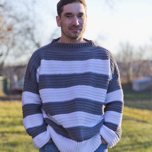 Free Crochet Pattern Wander Winter Ridges Blanket Sweater – FurlsCrochet