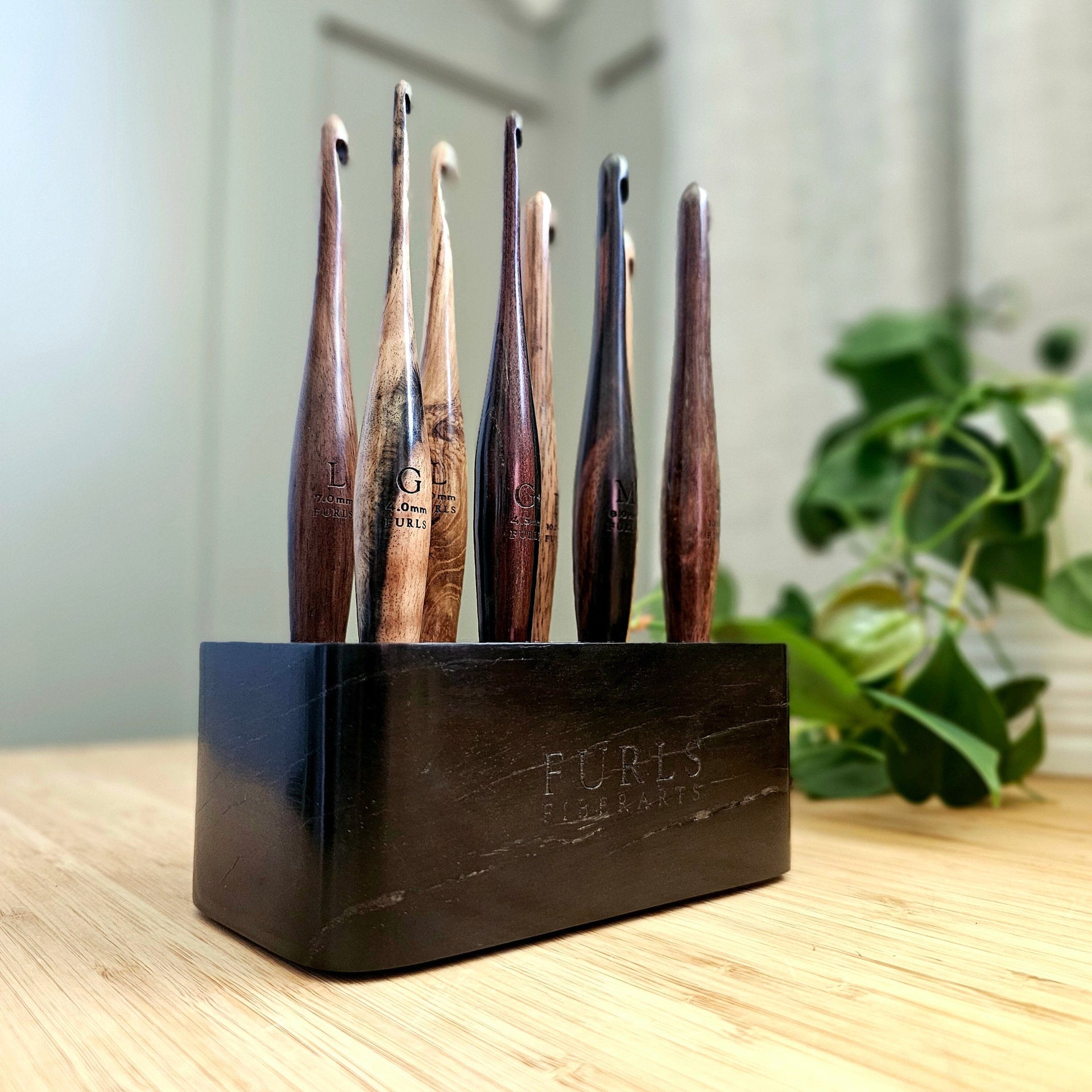 Limited Edition Eight Hook Standing Display in Ebony – FurlsCrochet