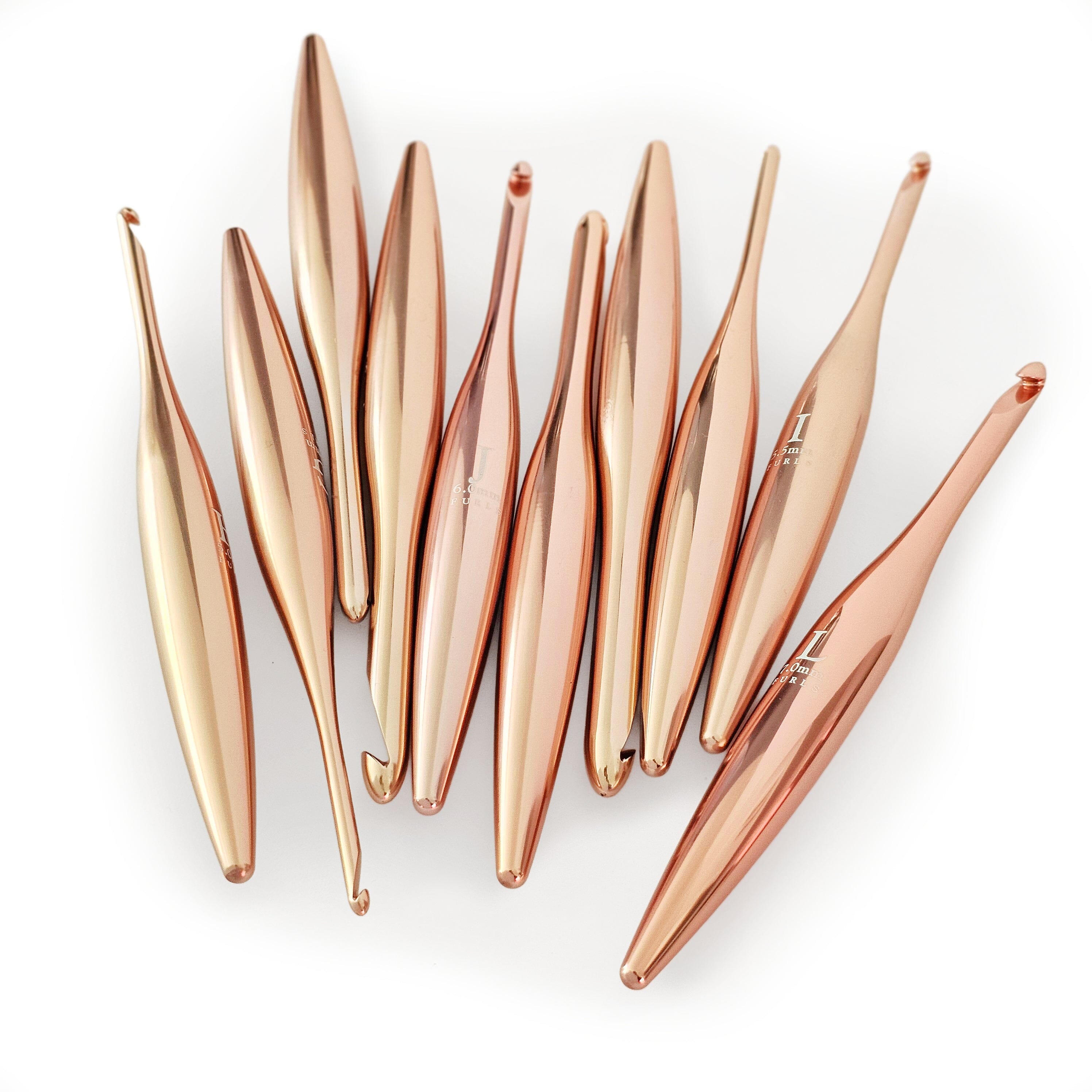 Blush Streamline Metal Crochet Hooks – FurlsCrochet