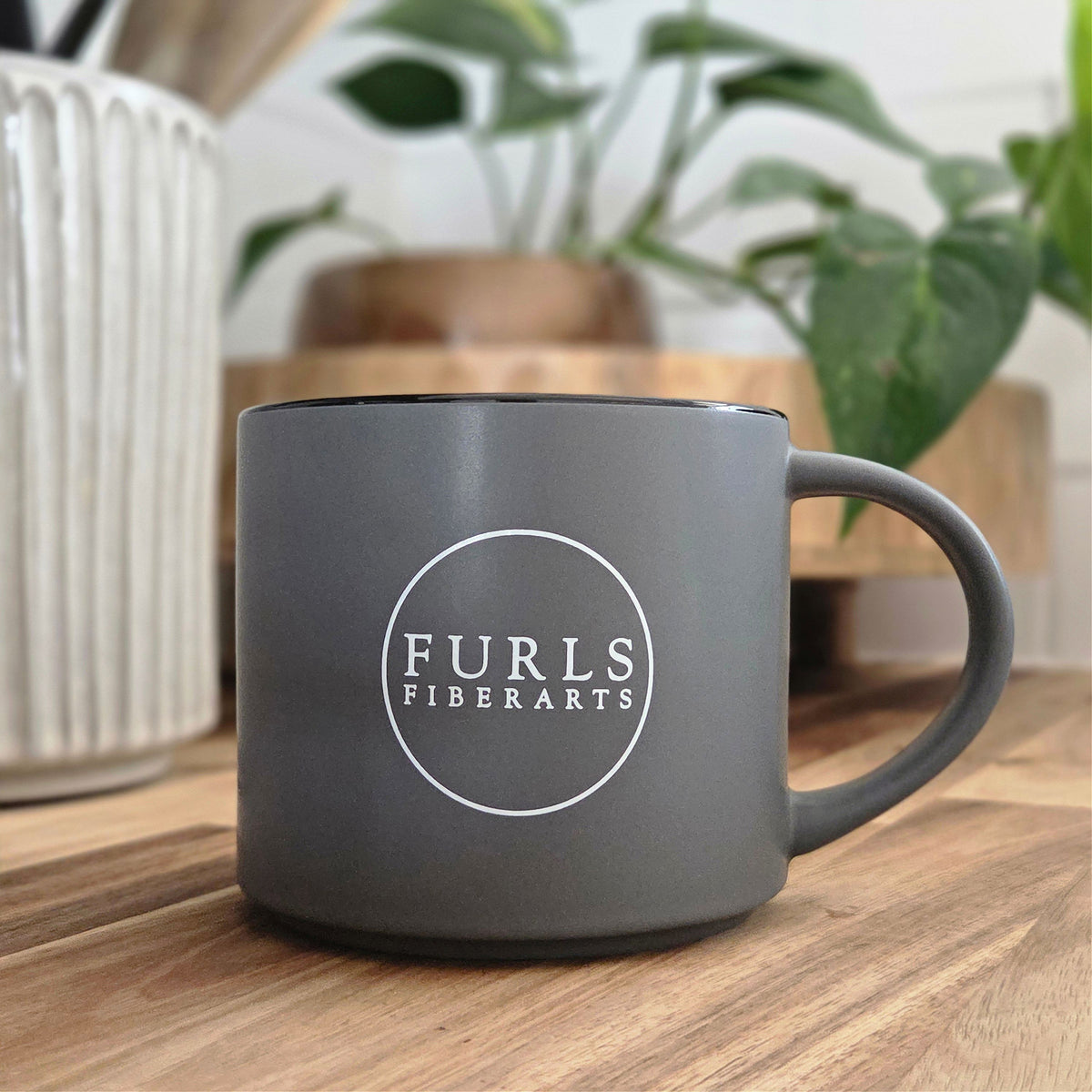 Furls Gray Coffee Mug – FurlsCrochet