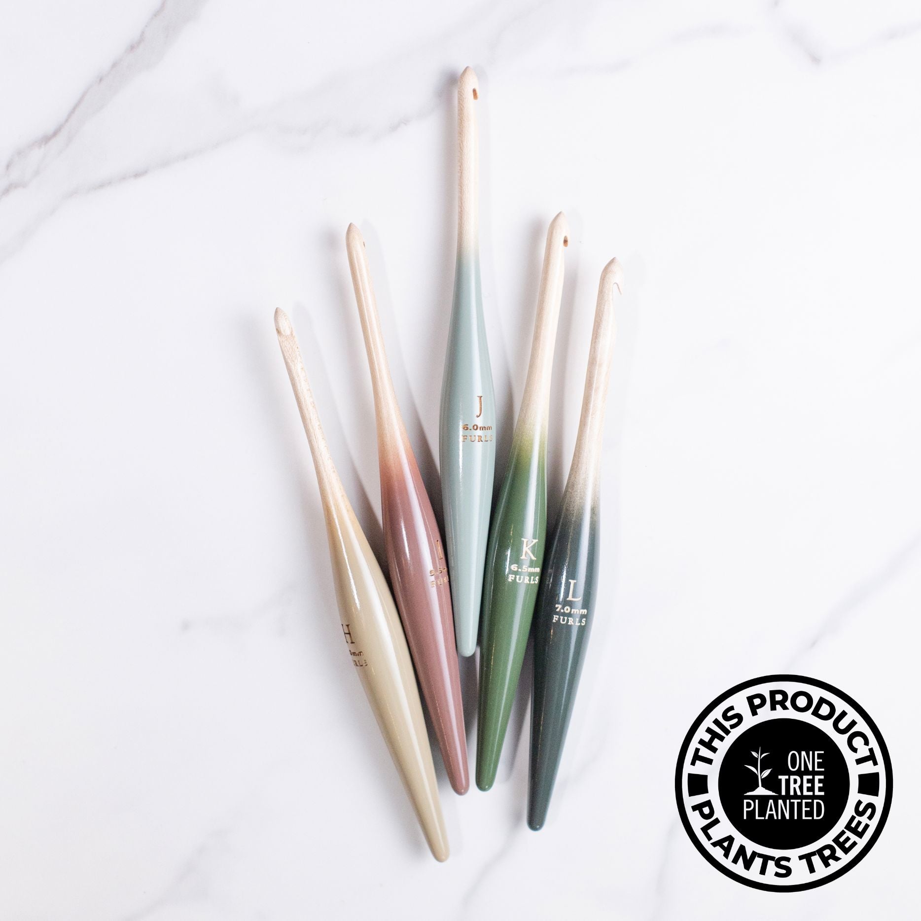 Maple Ombre Streamline Wood Crochet Hooks – FurlsCrochet