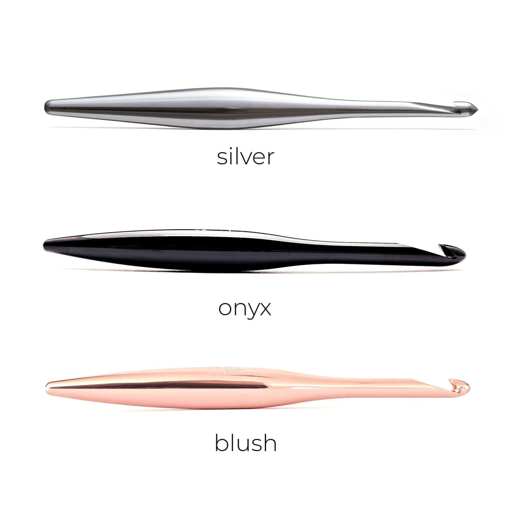 Silver Streamline Metal Crochet Hooks | Furls Crochet – FurlsCrochet