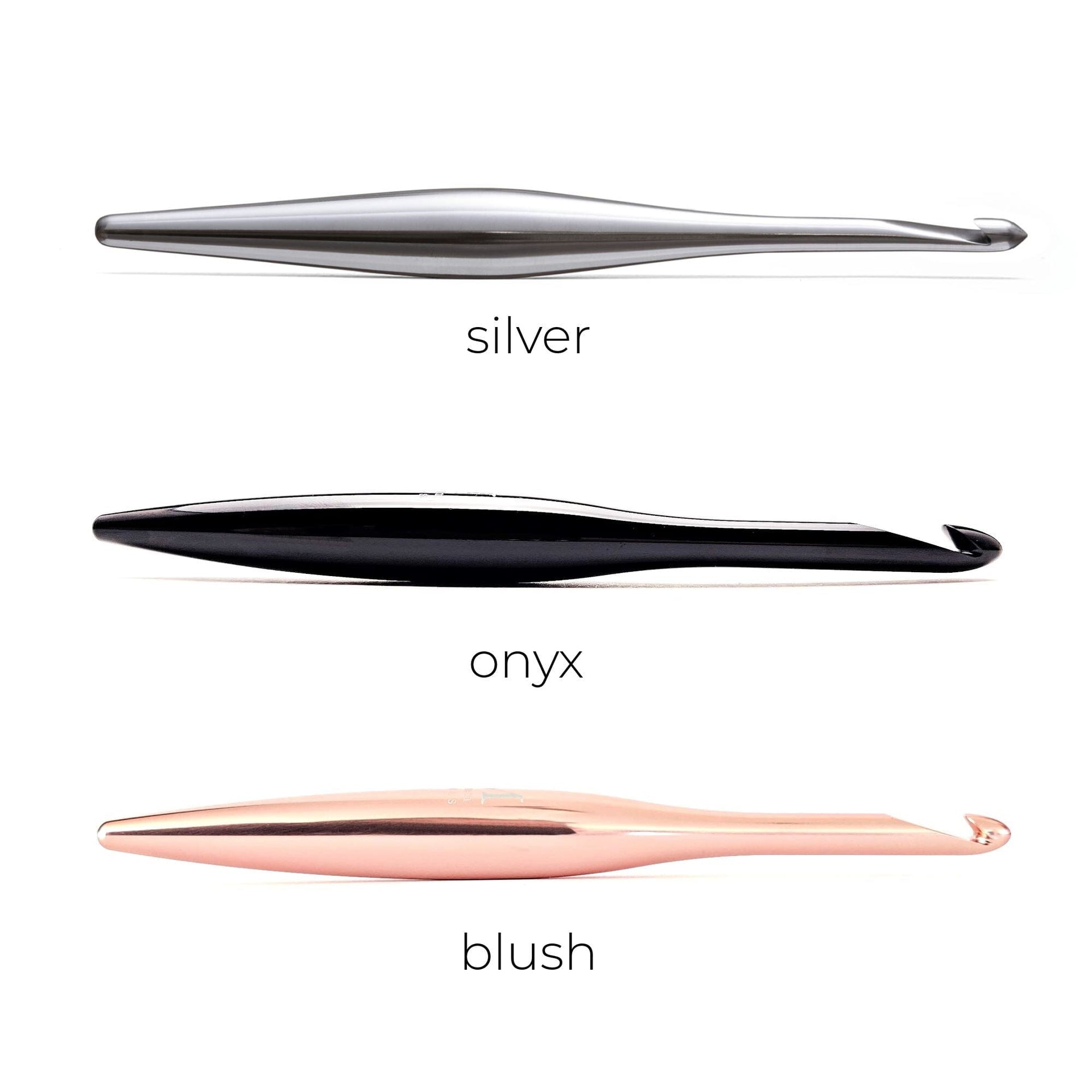 Silver Streamline Metal Crochet Hooks | Furls Crochet – FurlsCrochet